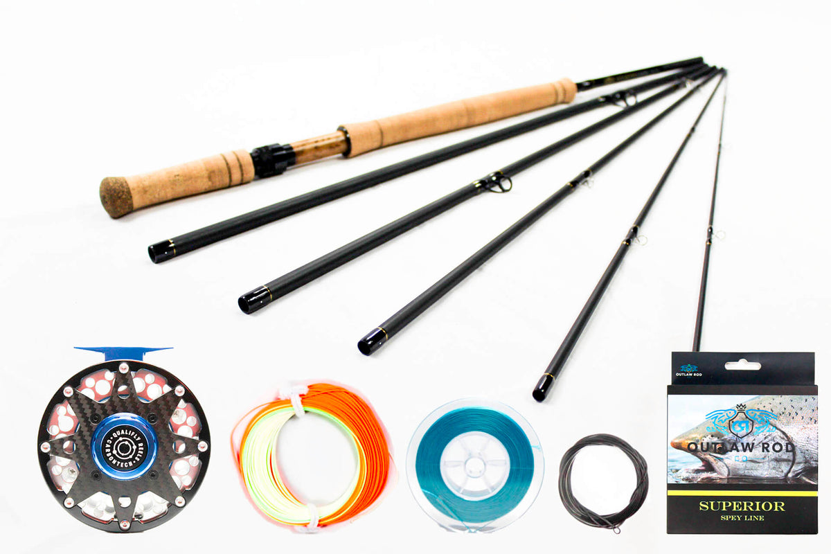9wt 14ft M-Series (Spey Rod) and Oversized 11-12wt Qualifly Carbontech ...
